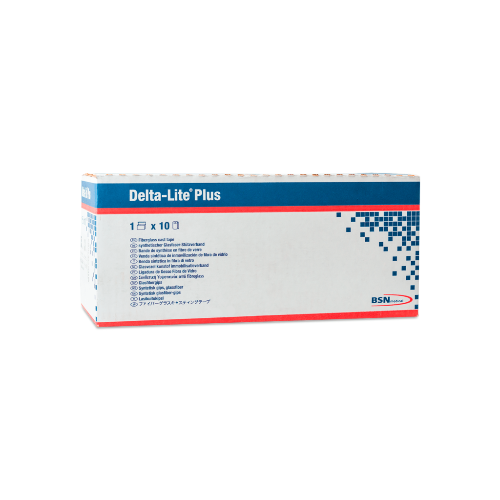 Delta Lite Plus 4"x4yd Azul y Blanco Cajax10 - HM Medical