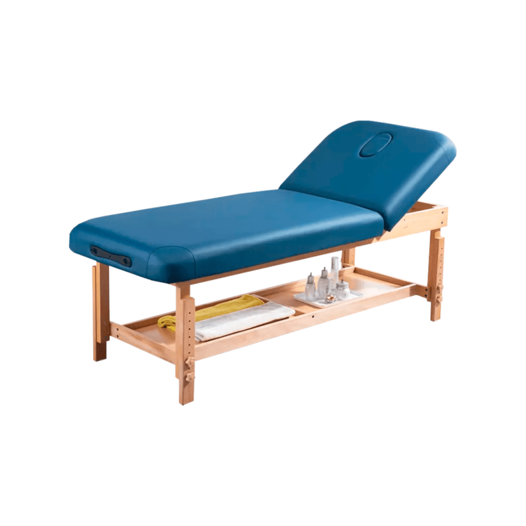 Camilla Fija de Madera 2 Secciones Azul Marino - HM Medical