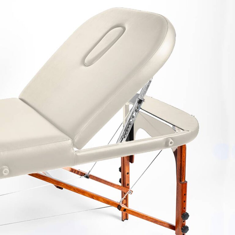 Camilla Plegable de Madera 3 Secciones Beige PREMIUM TOTAL RECOVERY - HM Medical