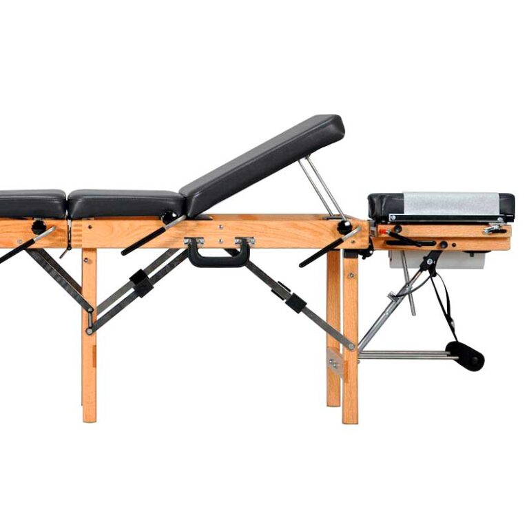 Camilla plegable para quiropraxia – Negro – Modelo Tour Portable - HM Medical